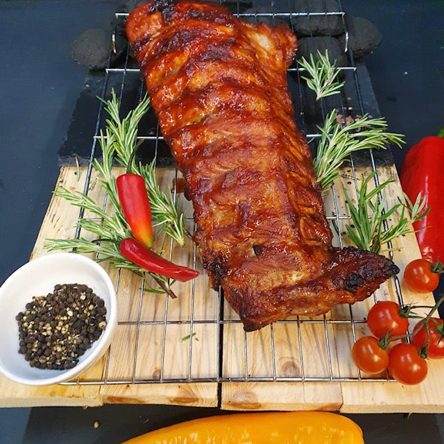 Pork Loin Rack of Ribs Marinated in BBQ Glaze (2 Sheets) 1.3kg – RP ...